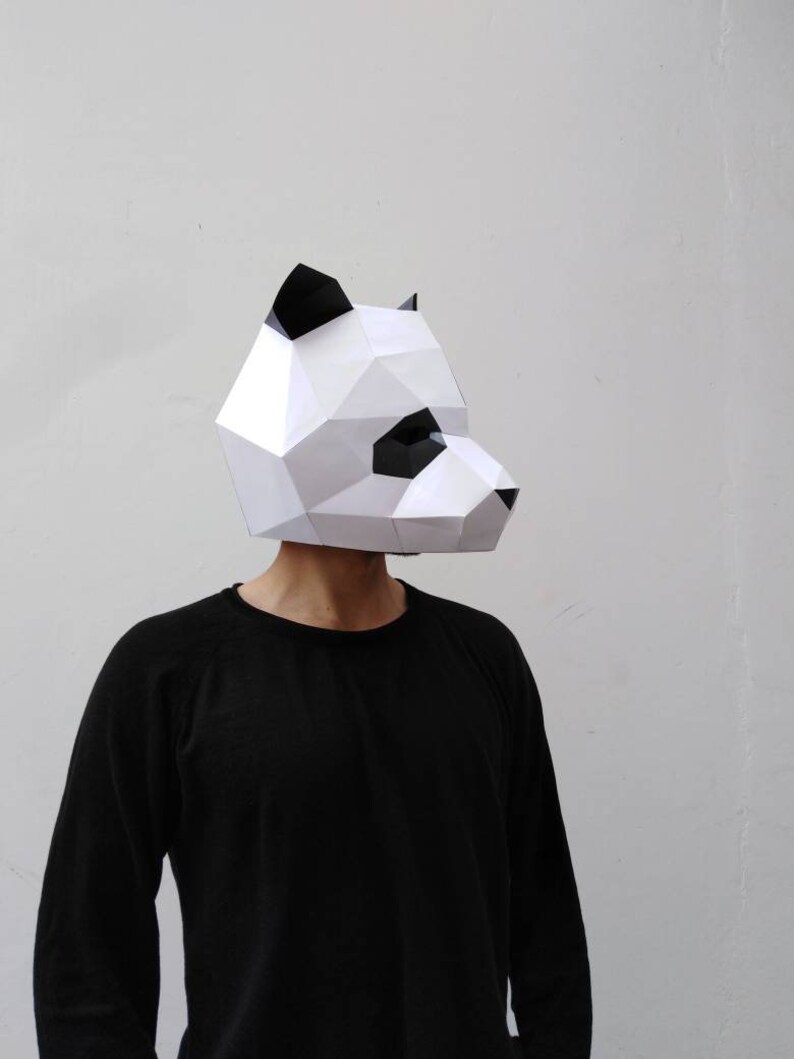 PANDA MASK DIY - Etsy