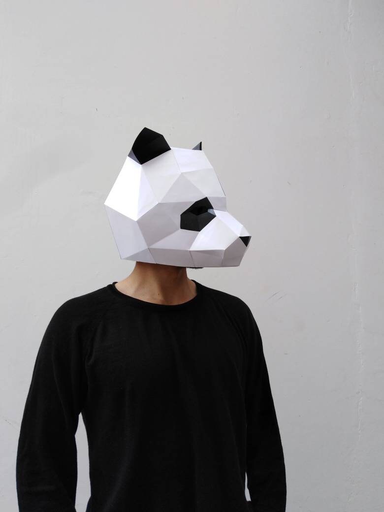 PANDA MASK DIY | Etsy