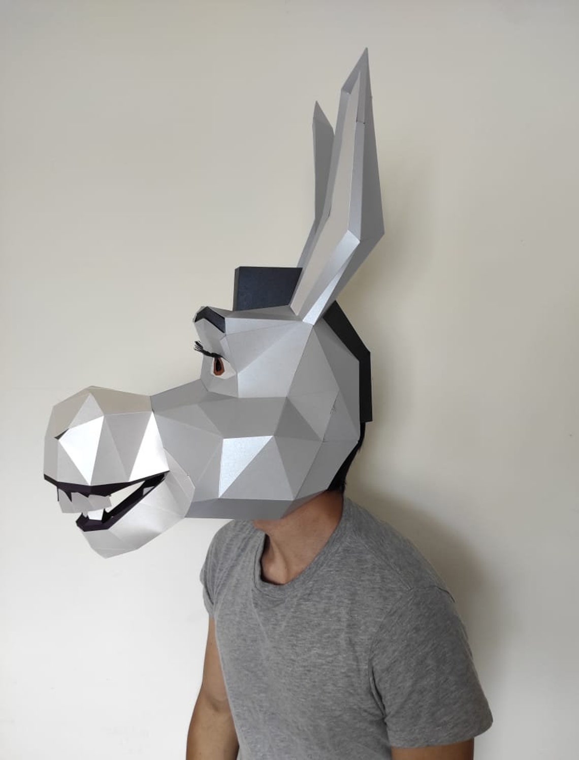 DONKEY SHREK MASK Diy - Etsy