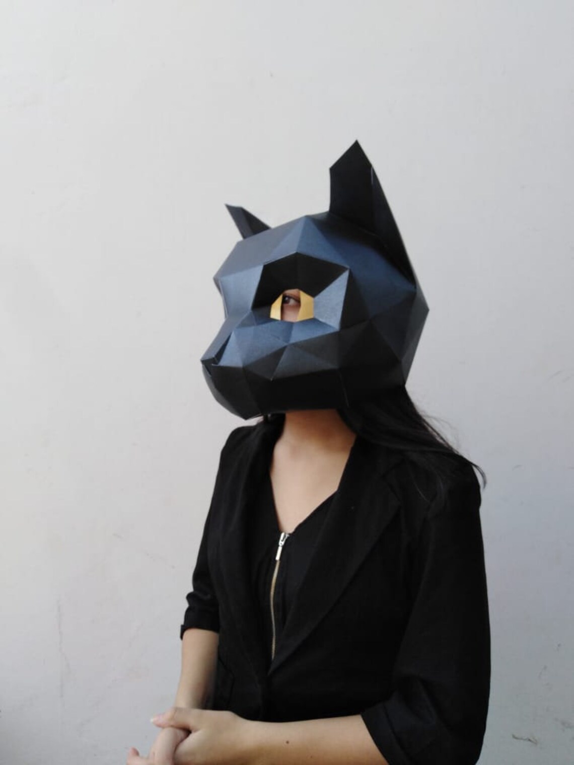 HALLOWEEN CAT MASK Diy | Etsy