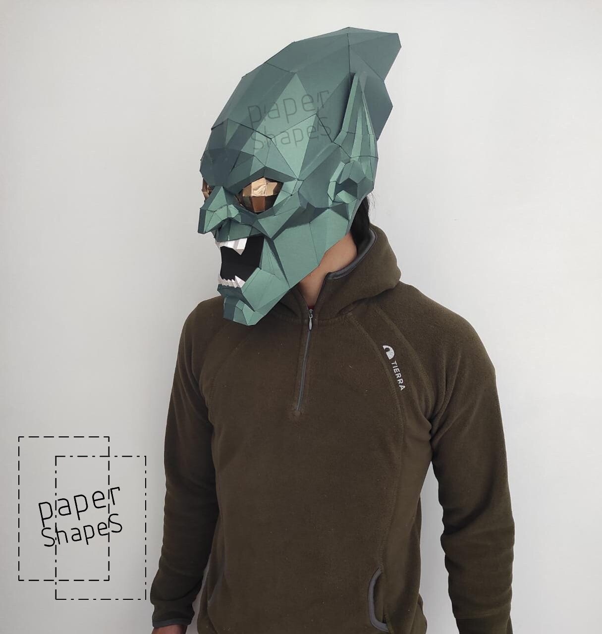 GREEN GOBLIN MASK | Etsy