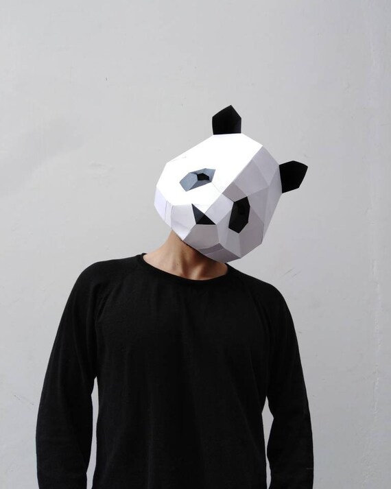 PANDA MASK DIY | Etsy