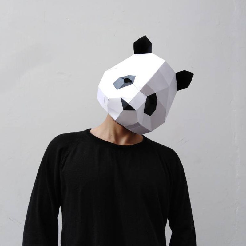 Panda Mask - Etsy