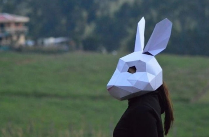 DIY EASTER RABBIT mask | Etsy