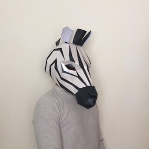 DIY ZEBRA MASK - Etsy
