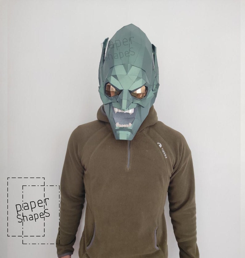 GREEN GOBLIN MASK - Etsy