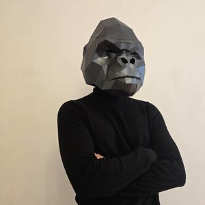 GORILLA MASK PAPERCRAFT Diy Halloween - Etsy