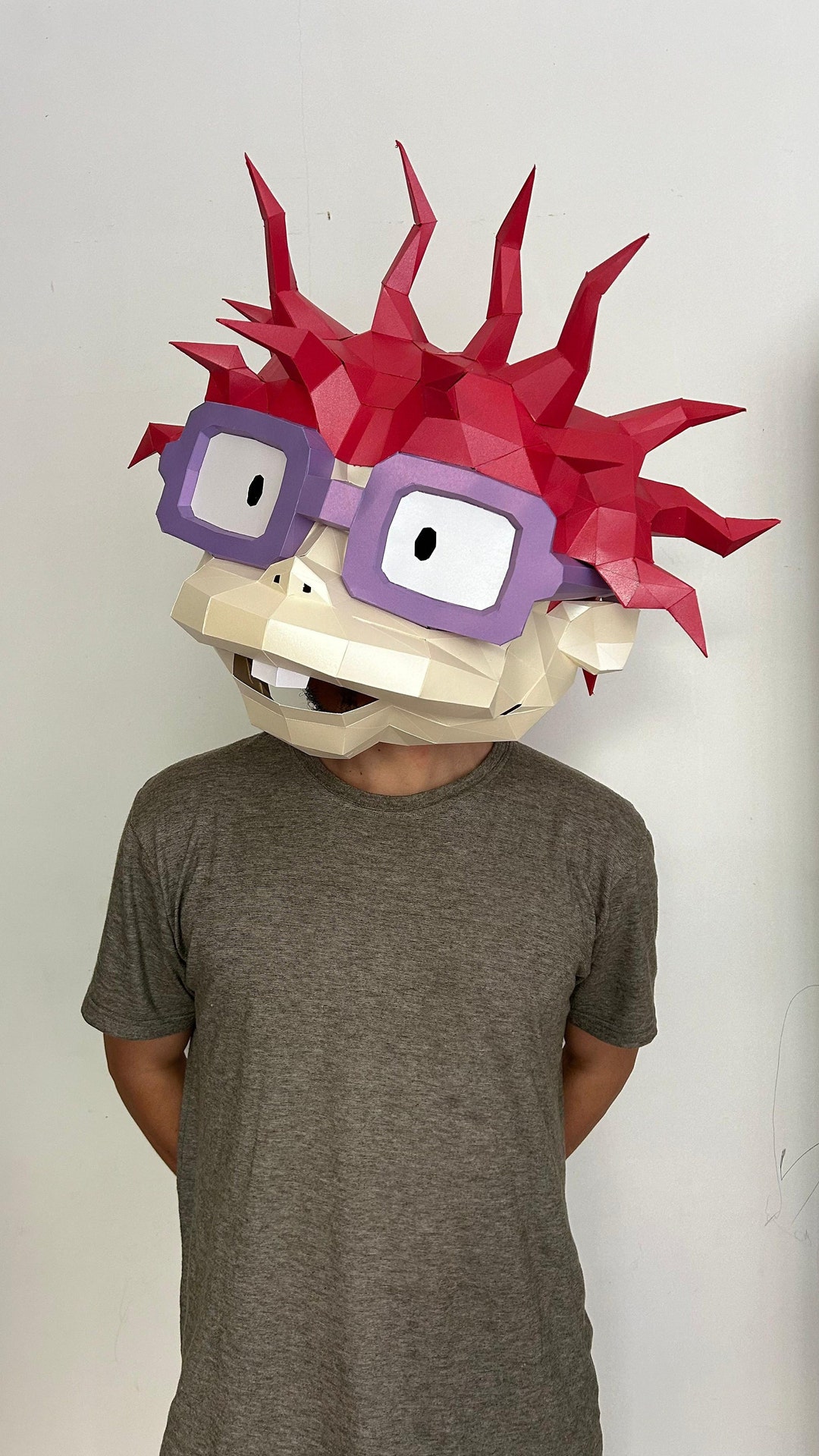 Chuckie Rugrats Mask - Etsy