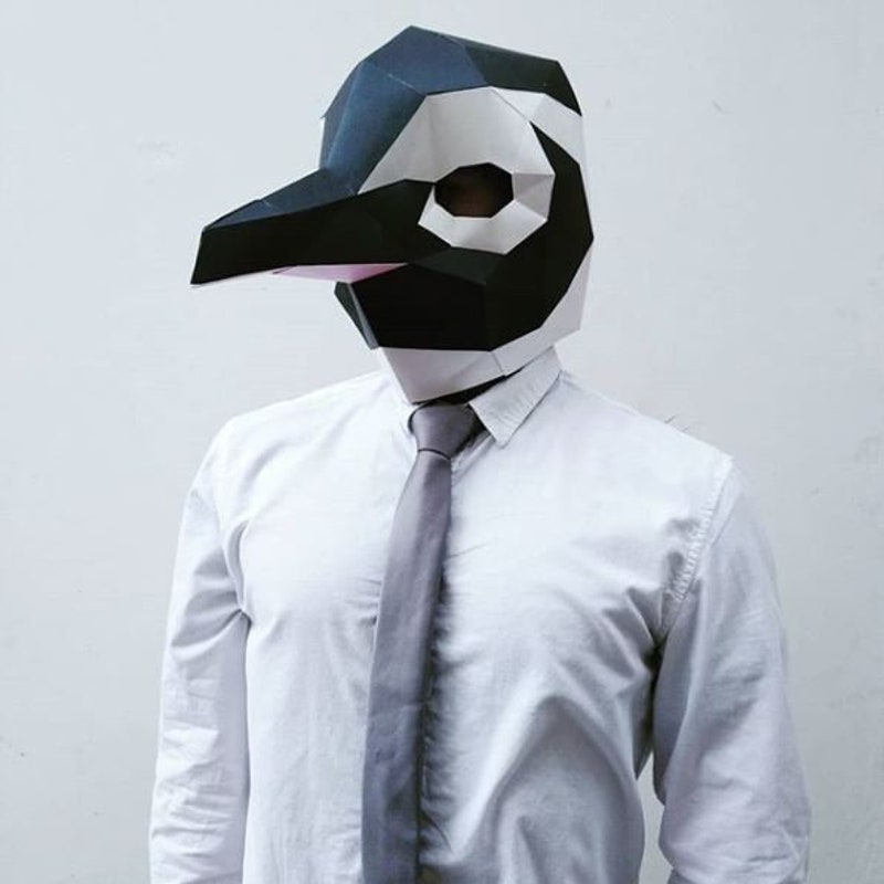 Penguin Mask - Etsy