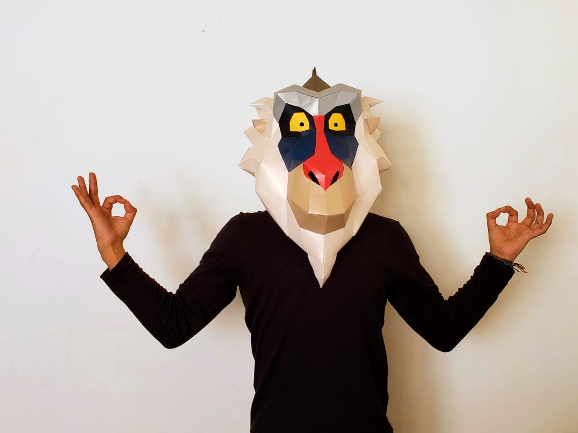 RAFIKI LION KING Mask | Etsy