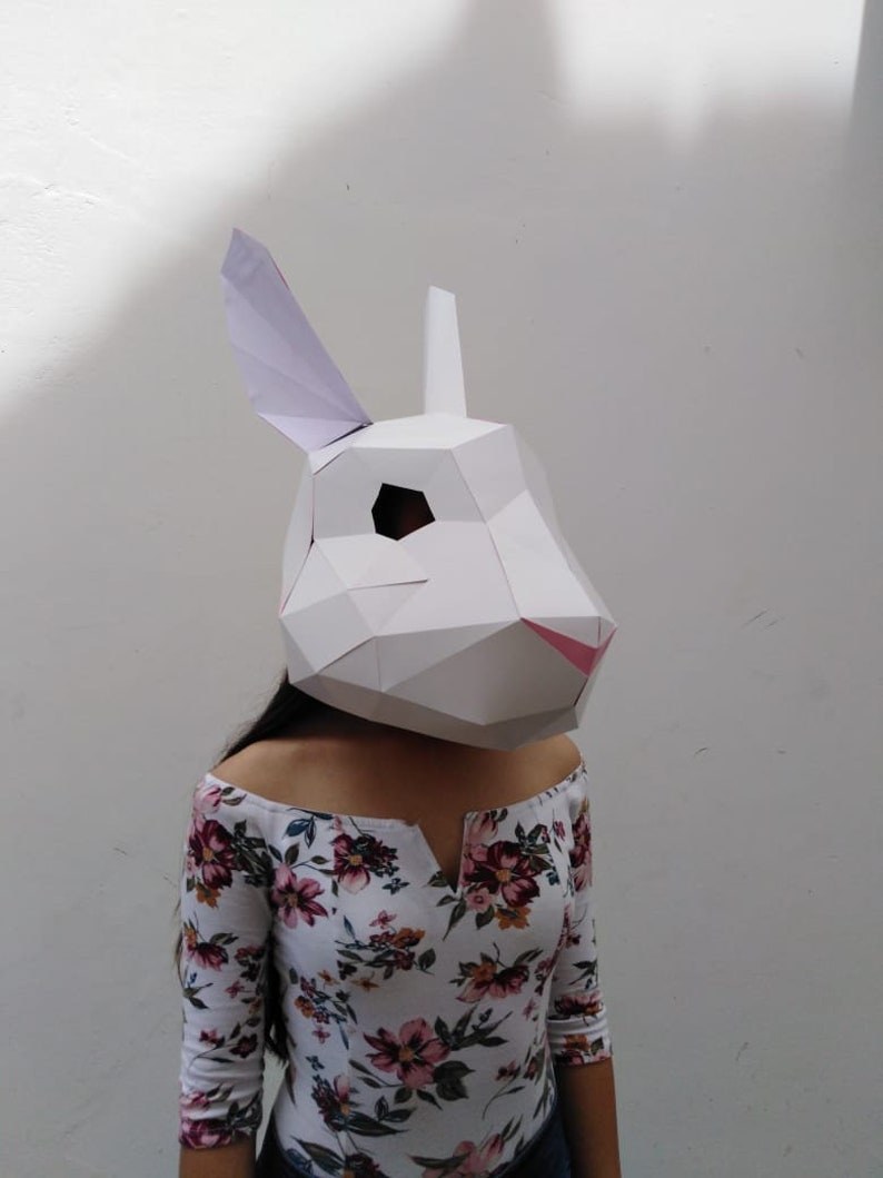 DIY EASTER RABBIT mask | Etsy