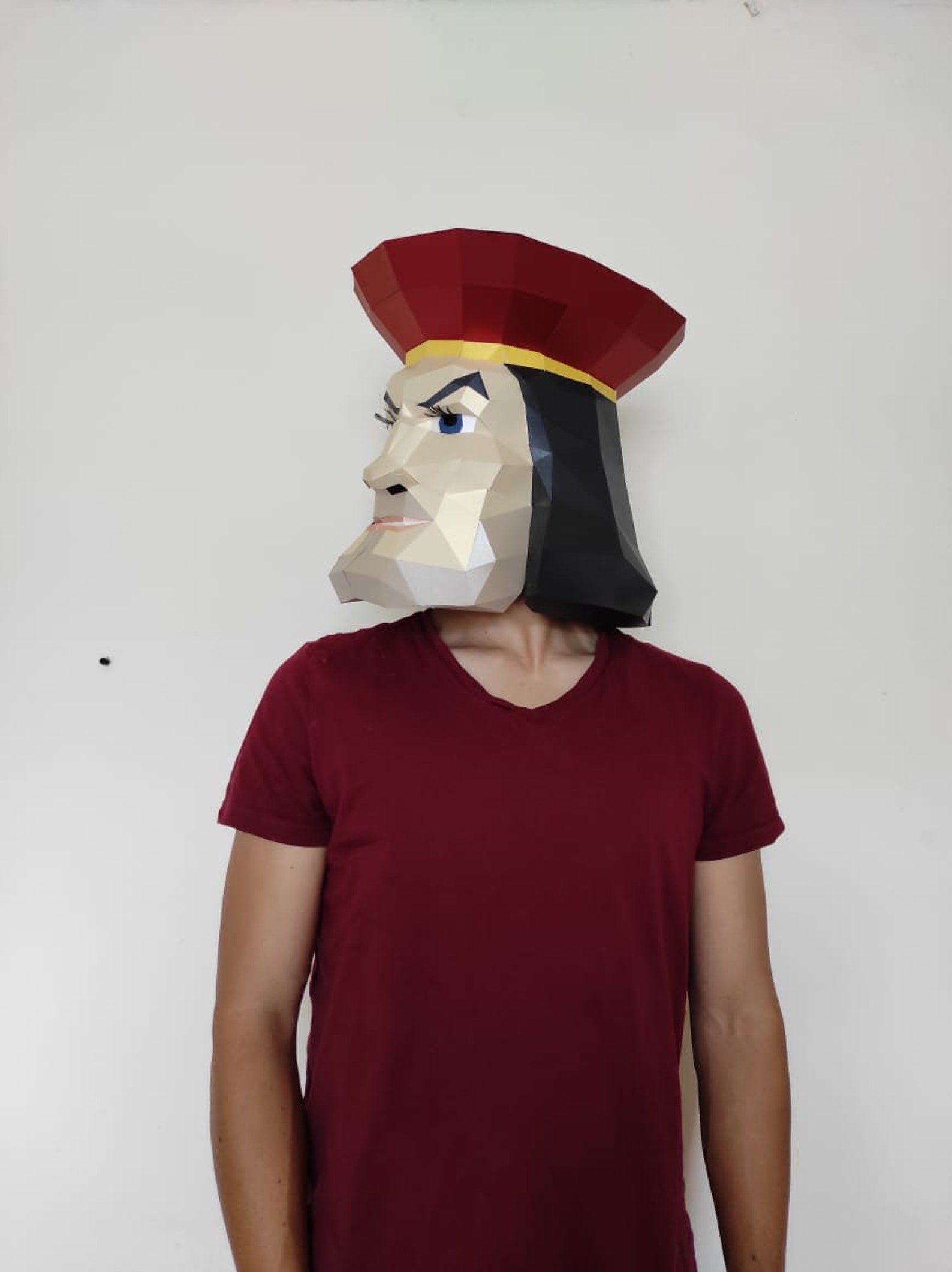LORD FARQUAAD SHREK mask Diy Lowpoly - Etsy España