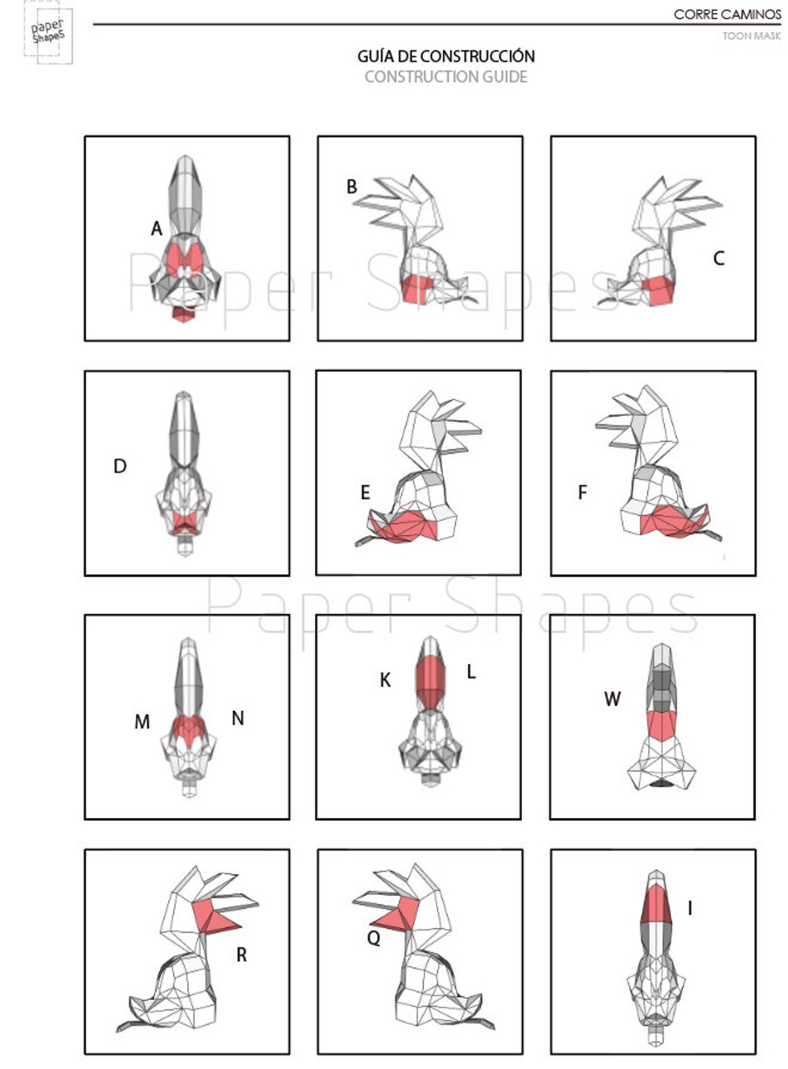 ROAD RUNNER / DIY Looney Tunes Mask - Etsy