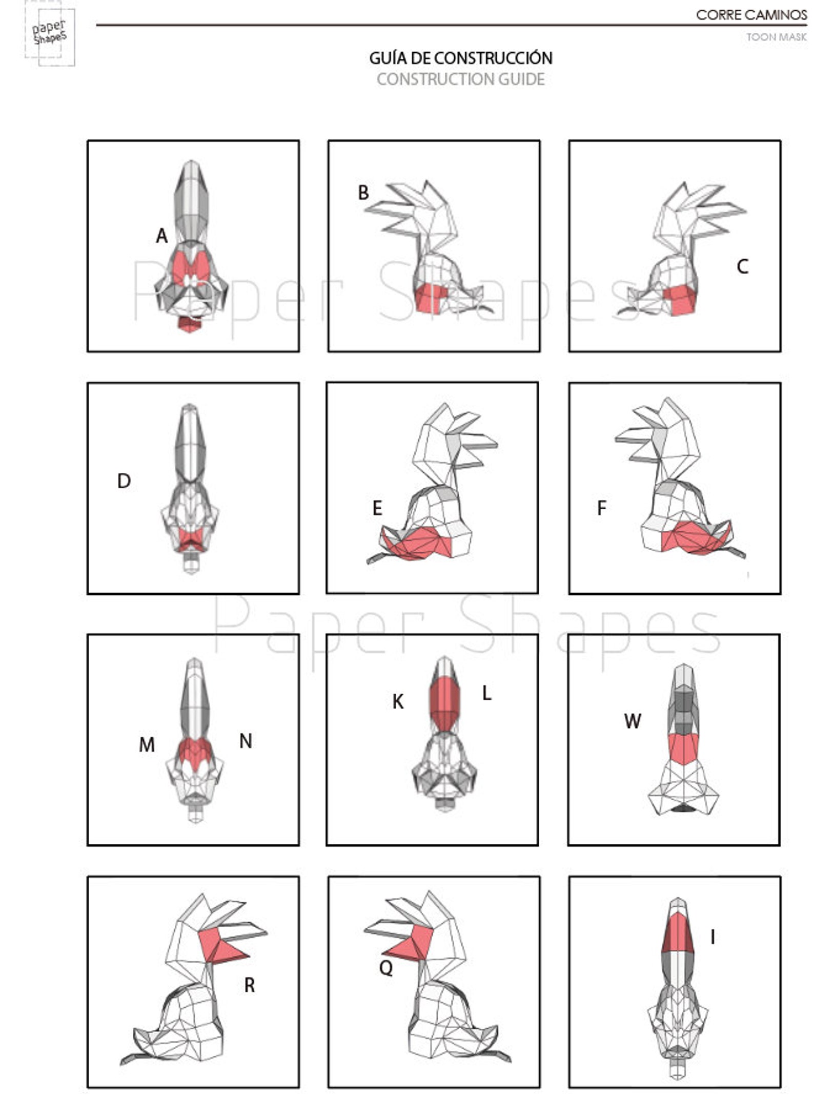 ROAD RUNNER / DIY Looney Tunes Mask - Etsy