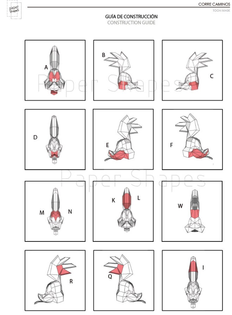 ROAD RUNNER / DIY Looney Tunes Mask - Etsy