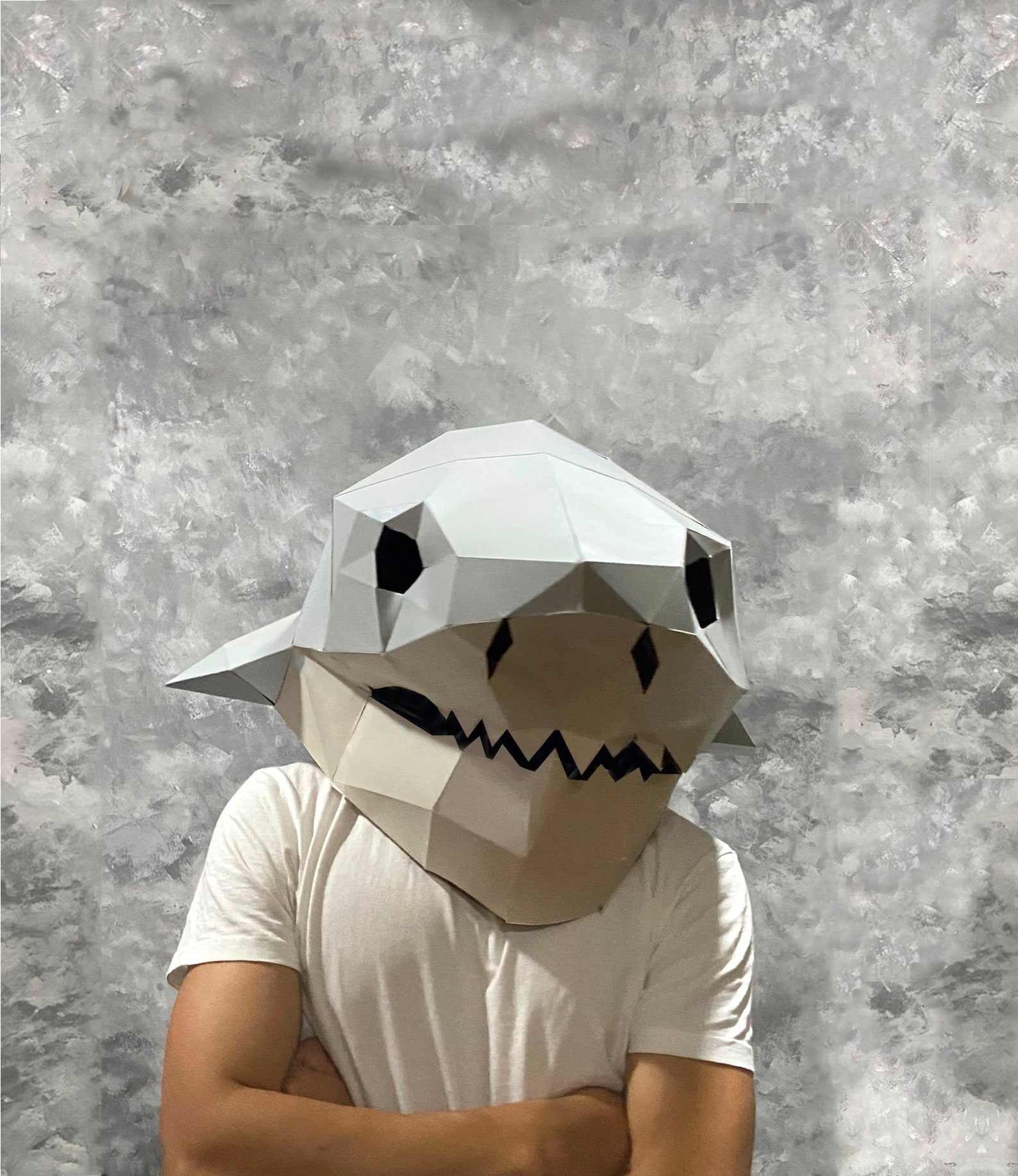 SHARK MASK DIY - Etsy