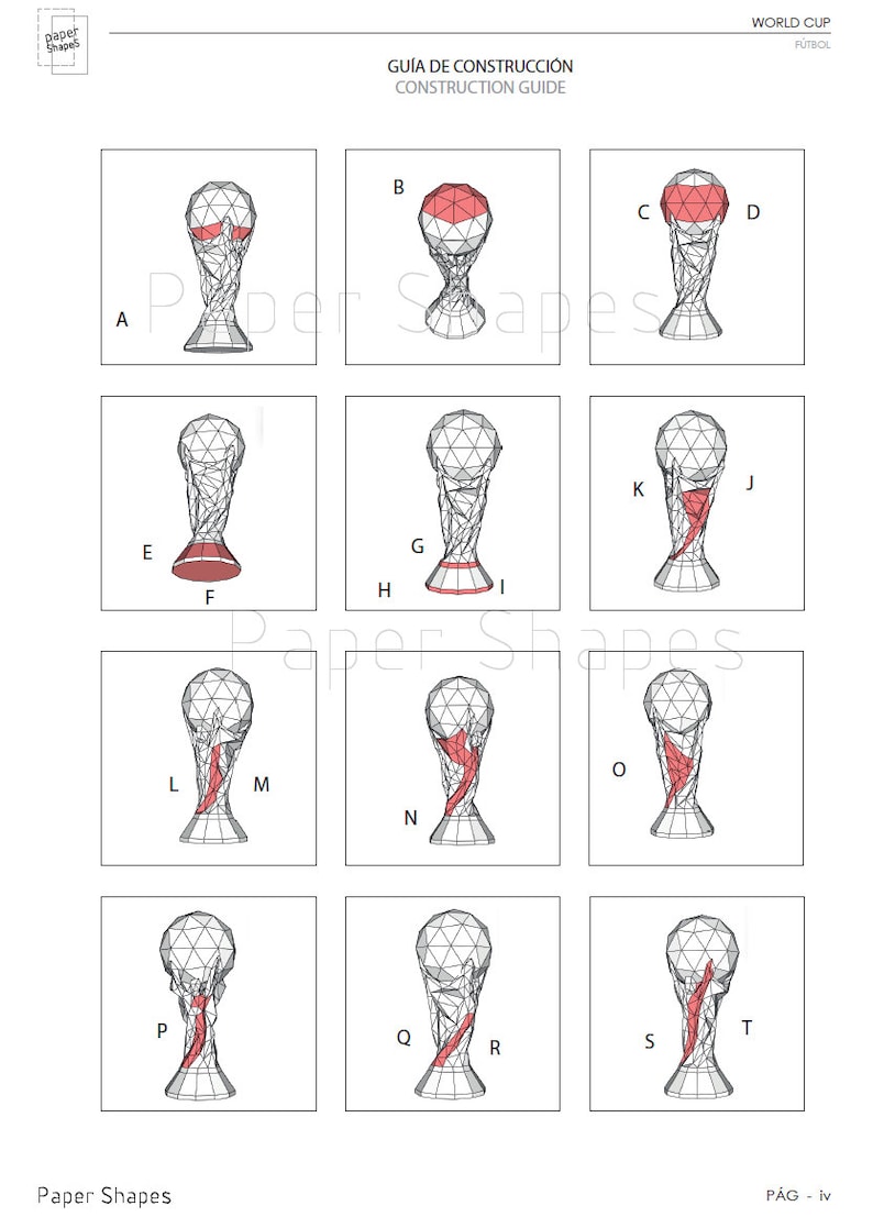 COPA MUNDIAL FIFA papercraft - Etsy España