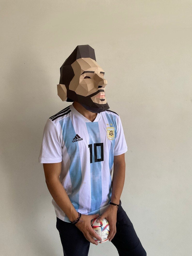 MESSI MASK PAPERCRAFT Diy - Etsy