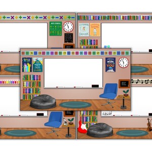 Bitmoji Classroom BUNDLE Templates (standard, Math, Science, Music ...