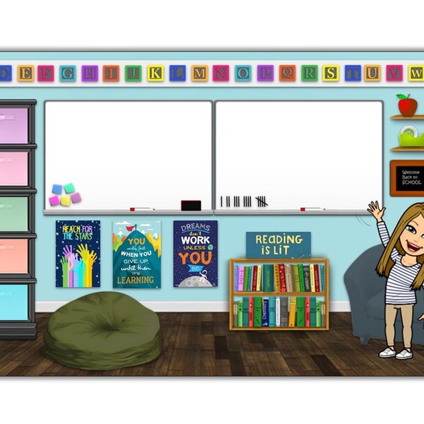 Bitmoji Classroom Template Etsy