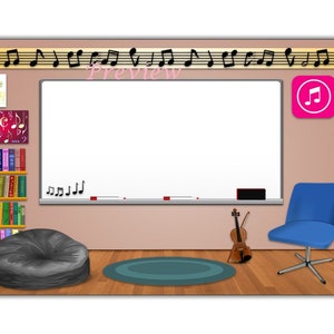 Bitmoji Classroom Template - Music - Etsy