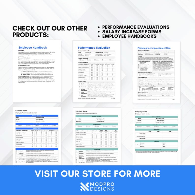 Performance Improvement Plan Template | Employee PIP Form | HR ...