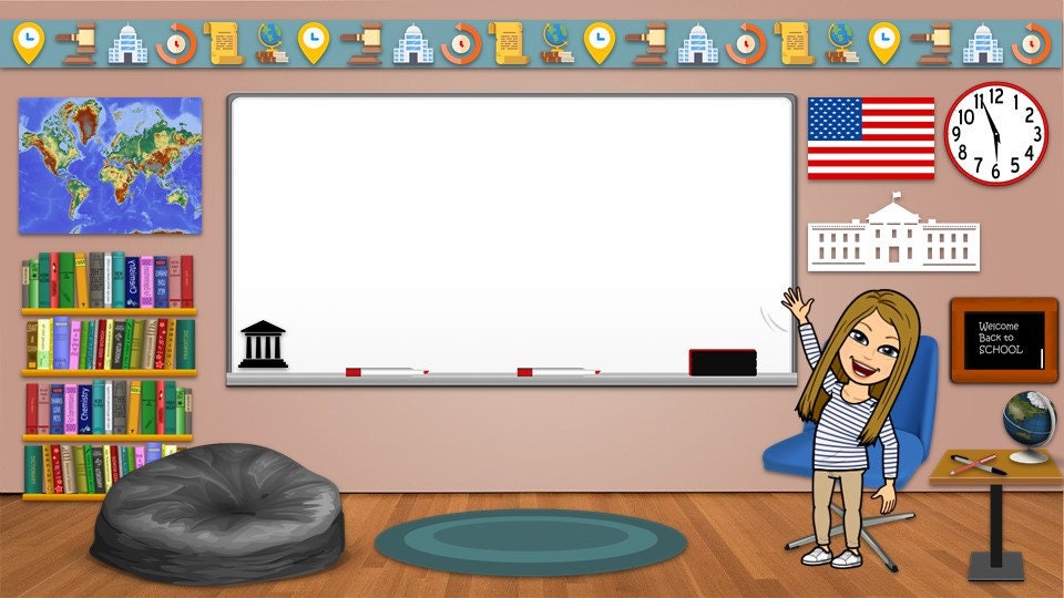 Bitmoji Classroom Template US History/american History/social Studies ...