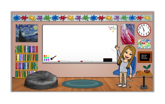 Bitmoji Classroom Template Art | Etsy Ireland