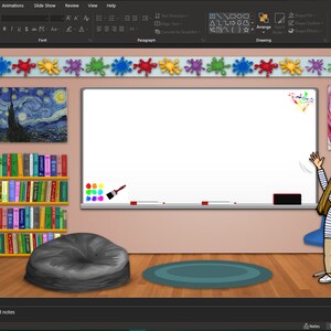 Bitmoji Classroom Template - Art - Etsy