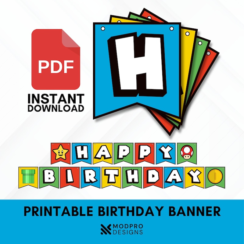 Mario Party Banner - Etsy