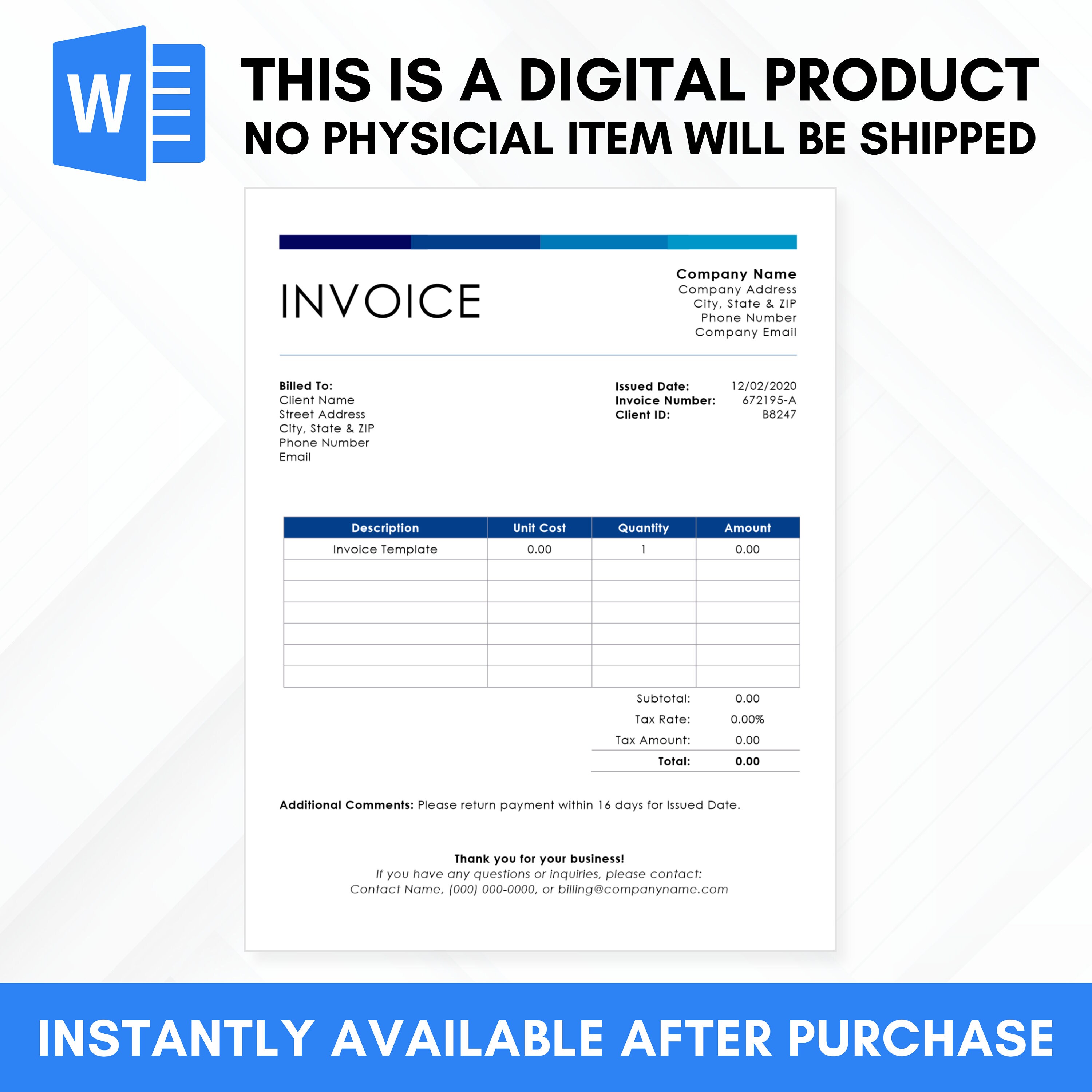 Plantilla De Factura De Venta De Microsoft Word Cómo Hacer Facturas