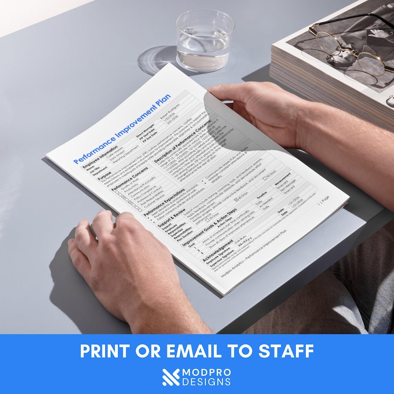 Performance Improvement Plan Template | Employee PIP Form | HR ...