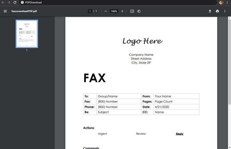 Hoja de portada de fax profesional - Etsy México