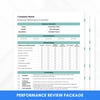 Employee Performance Evaluation Template, Performance Review Template ...
