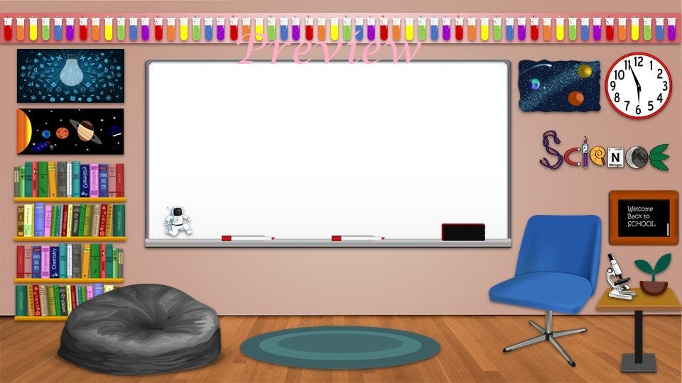 Bitmoji Classroom Template - Science - Etsy