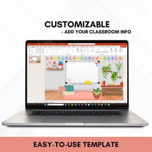 Virtual Classroom Template (powerpoint PPT Bitmoji Teaching Teacher ...