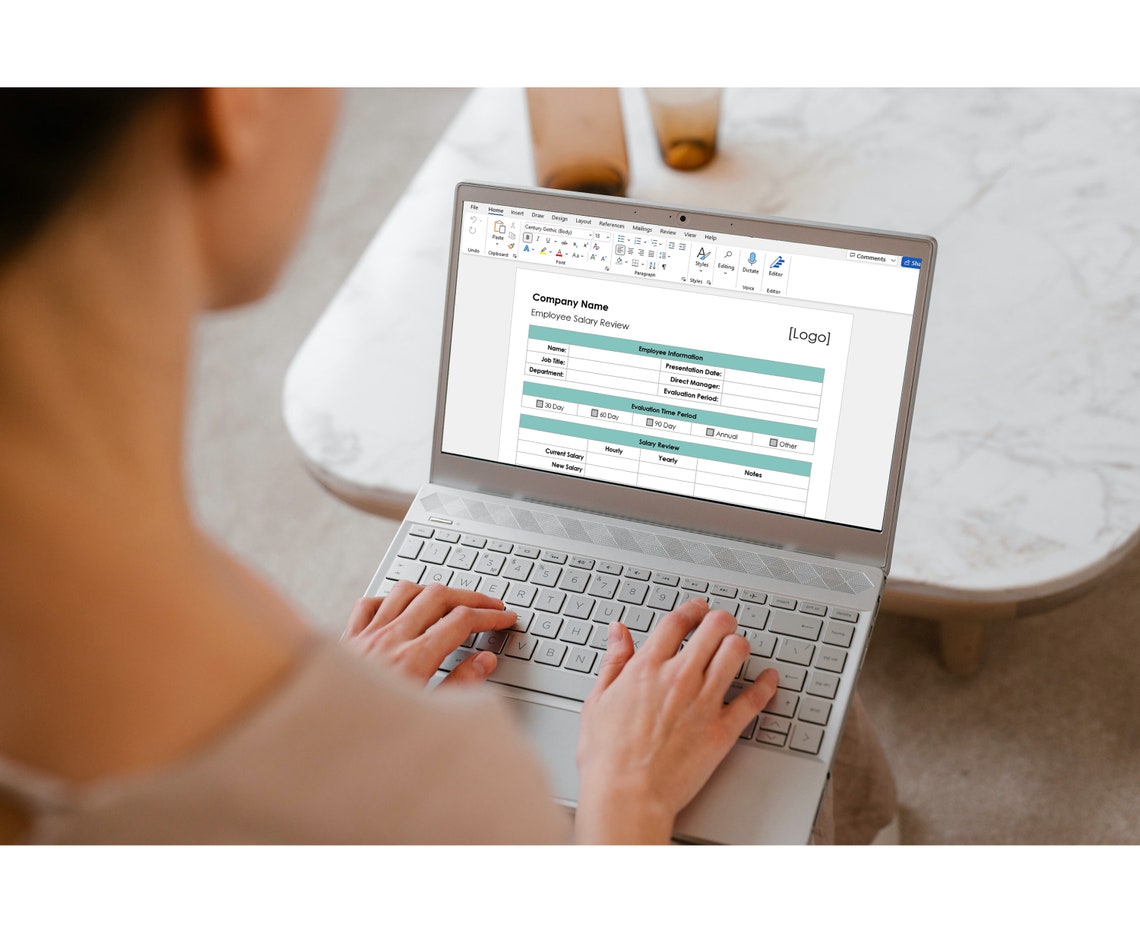 MS Word-employee Salary Review Template - Etsy Canada