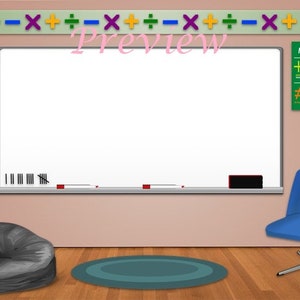 Bitmoji Classroom Template - Math - Etsy