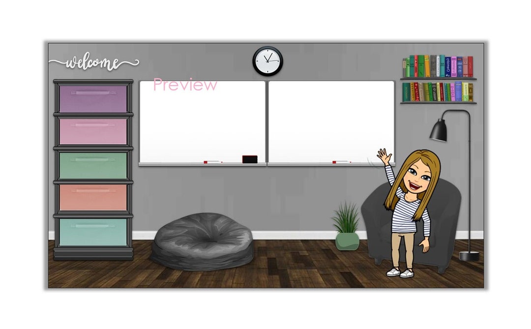 Bitmoji Classroom Template - Modern - Etsy