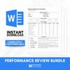 Employee Performance Evaluation Template, Performance Review Template ...