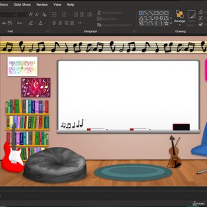 Bitmoji Classroom Template - Music - Etsy