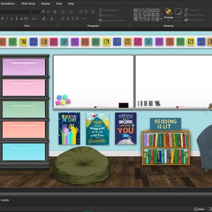 Bitmoji Classroom Template - Blue - Etsy