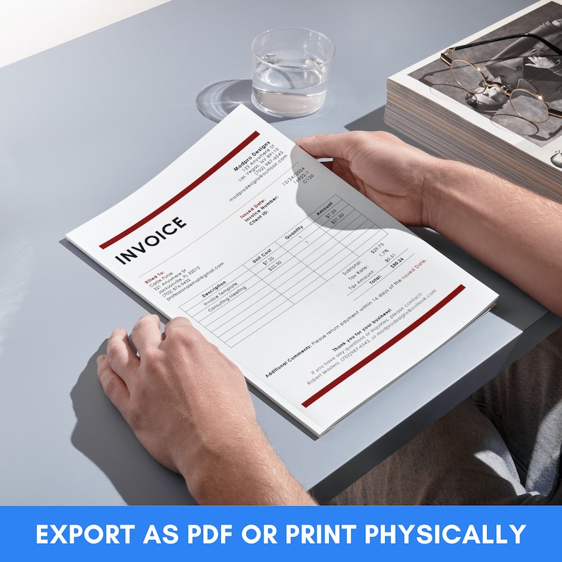 Invoice Template-ms Word editable Receipt, Bill of Sale, Invoices ...