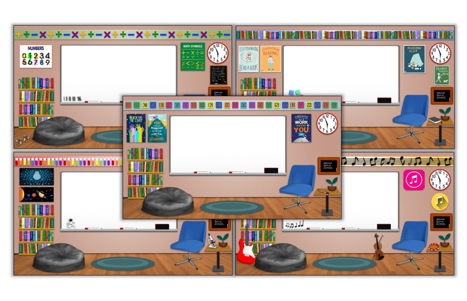 Bitmoji Classroom BUNDLE Templates standard Math Science - Etsy