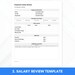 Performance & Salary Review Template (MS Word HR Form) - Etsy
