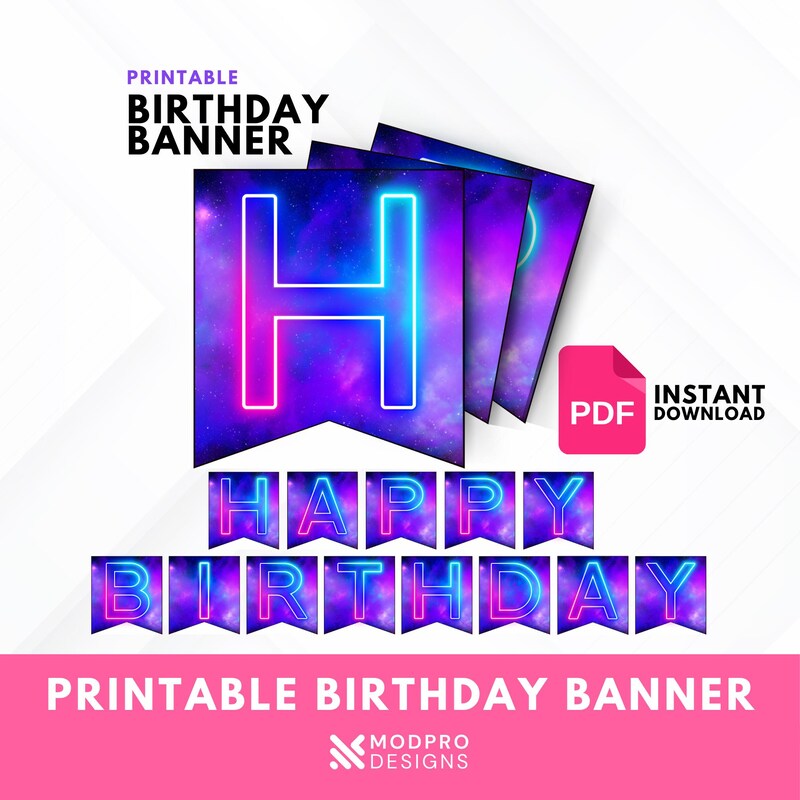 Galaxy Banner - Etsy