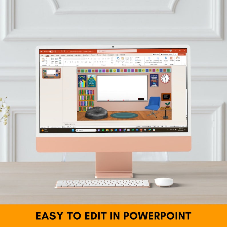 Bitmoji Classroom Template (powerpoint PPT Virtual Teaching Teacher ...