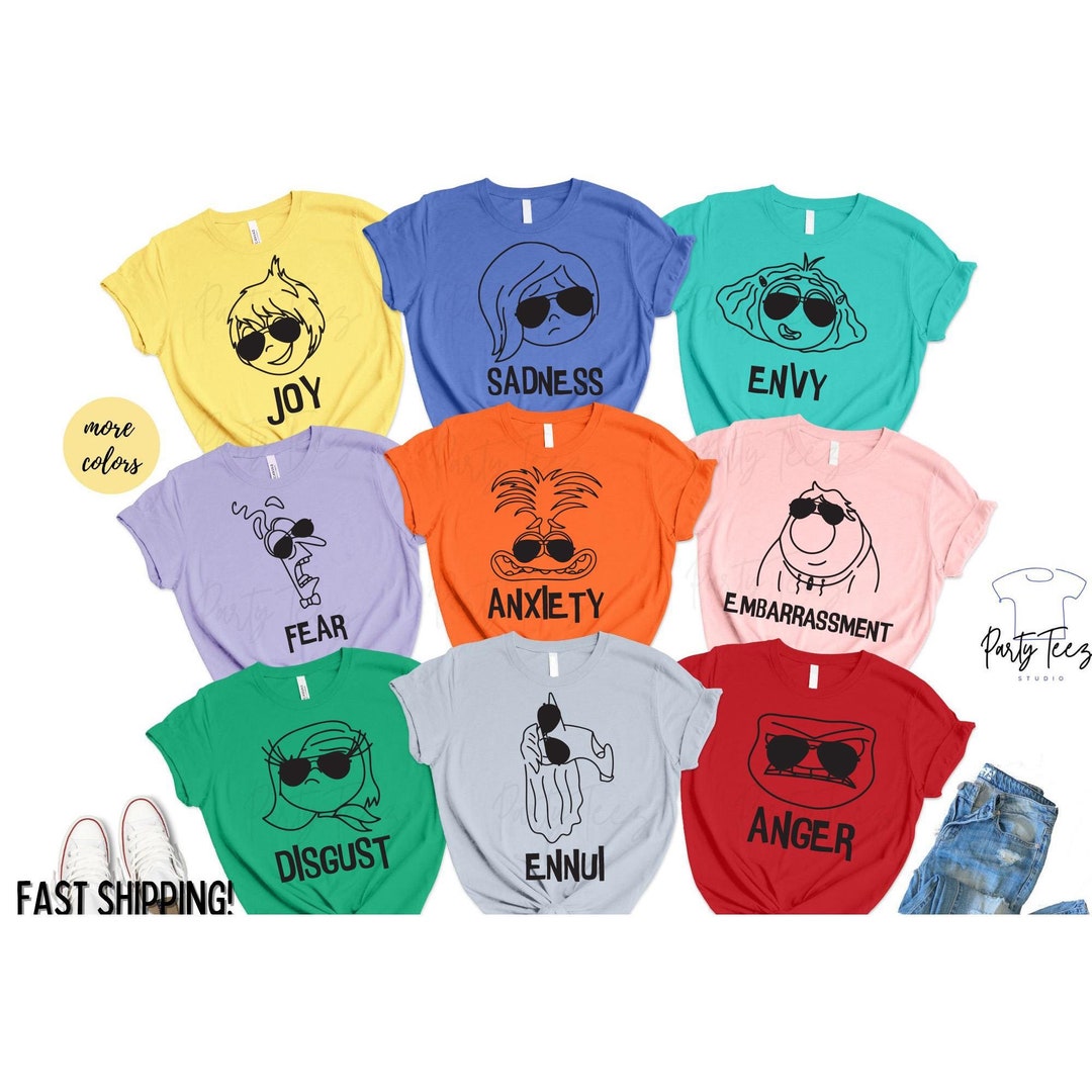 Inside Out Shirts, Inside Out 2 Shirts, Inside Out Character Shirts ...