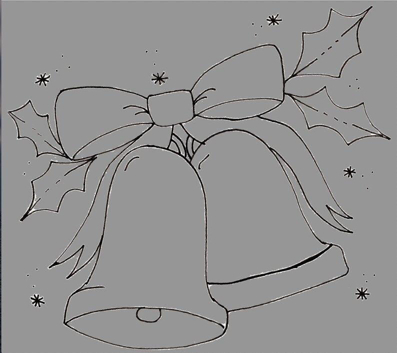 Color Me Christmas Bells - Etsy