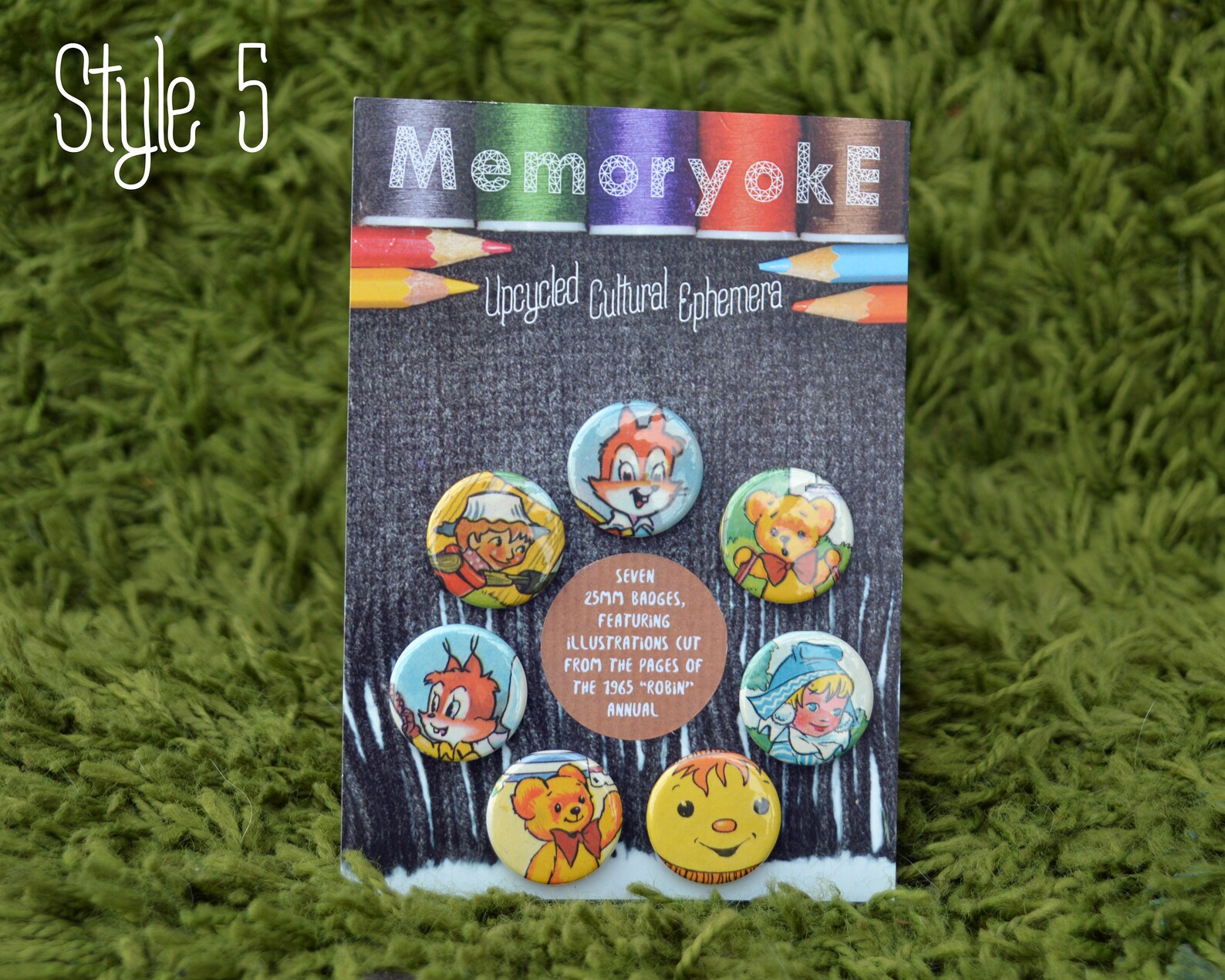 Vintage Children's Characters Badges - Etsy